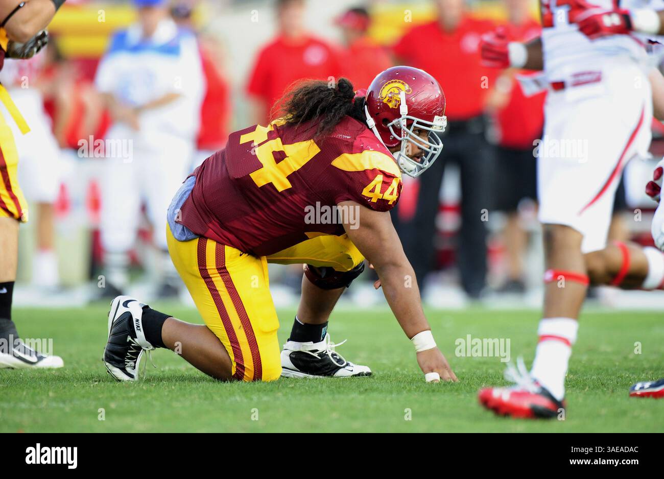 44 Christian Tupou of the USC Trojans during a 17-14 victory over the ...