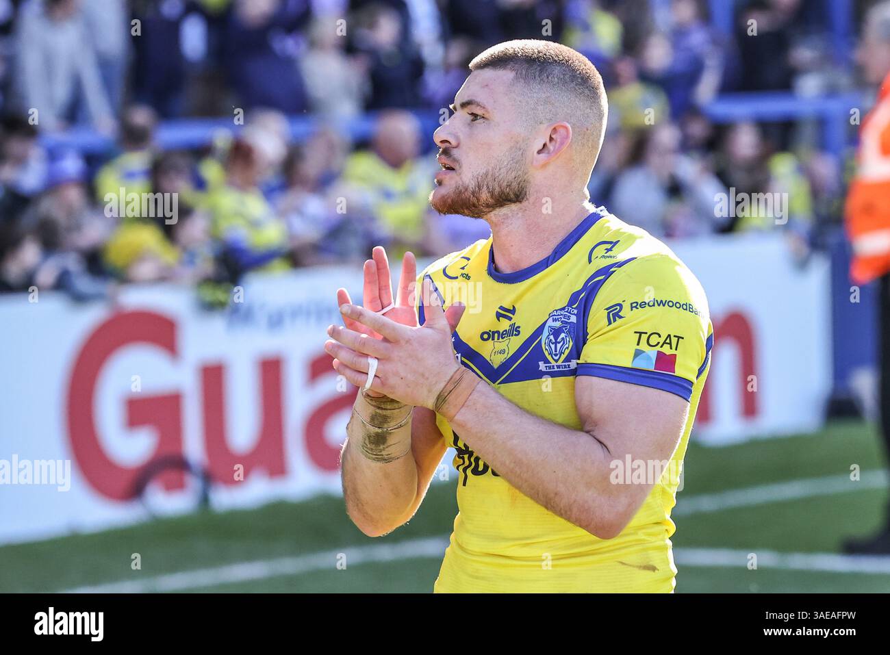 Warrington, UK. 06th Apr, 2025. Danny Walker of Warrington Wolves ...