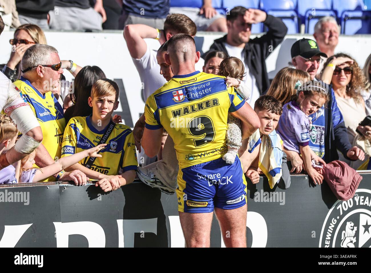Warrington, UK. 06th Apr, 2025. Danny Walker of Warrington Wolves ...