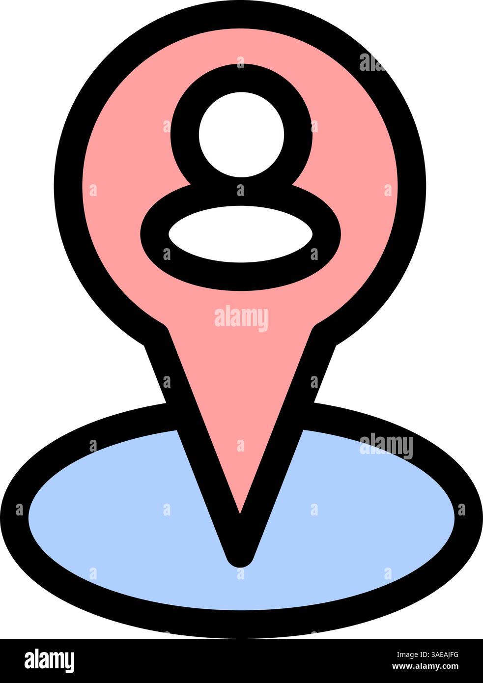 GPS location - modern GPS location or navigation icon symbol Stock ...