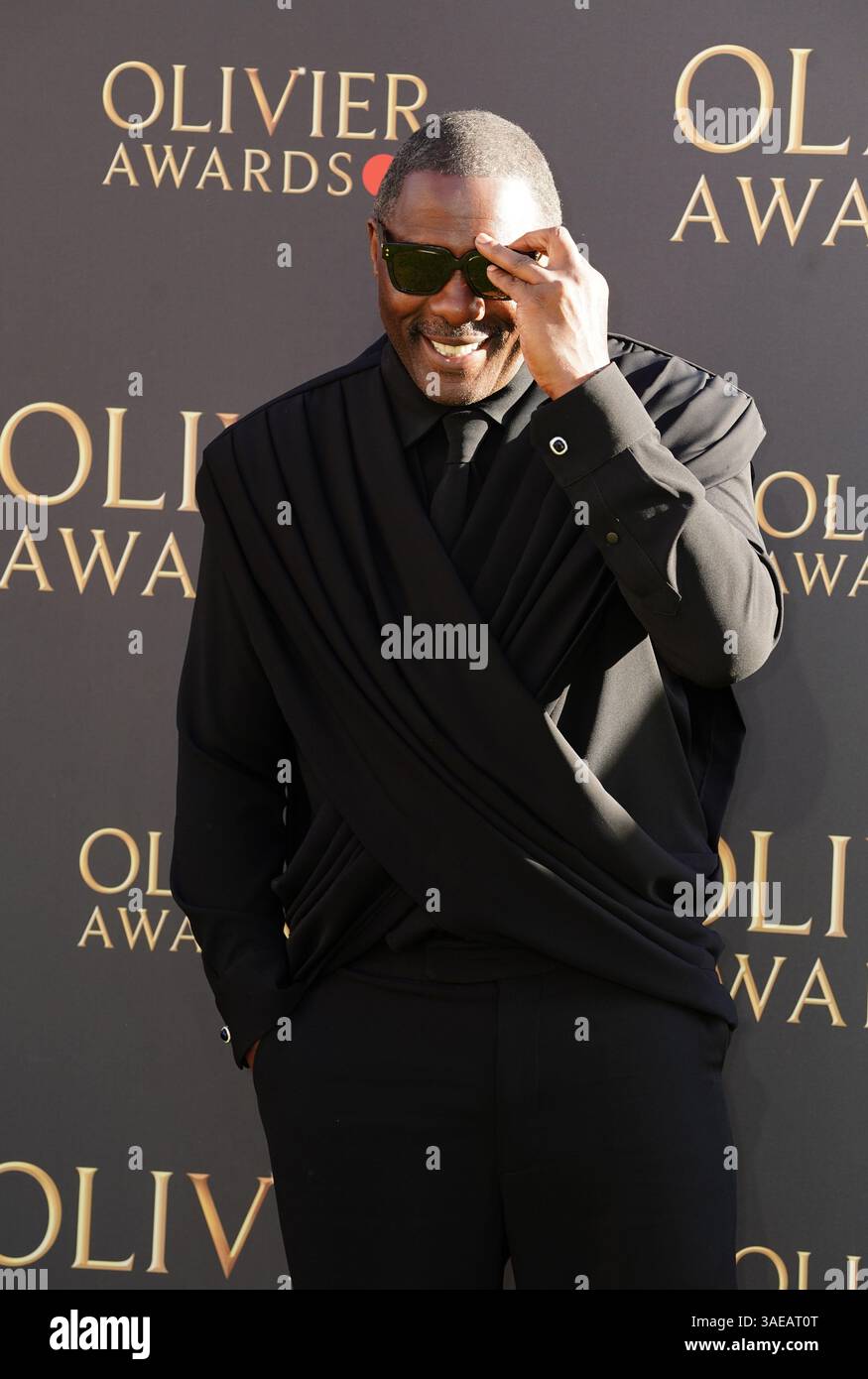 Idris Elba attending the 2025 Olivier Awards with Mastercard at the ...