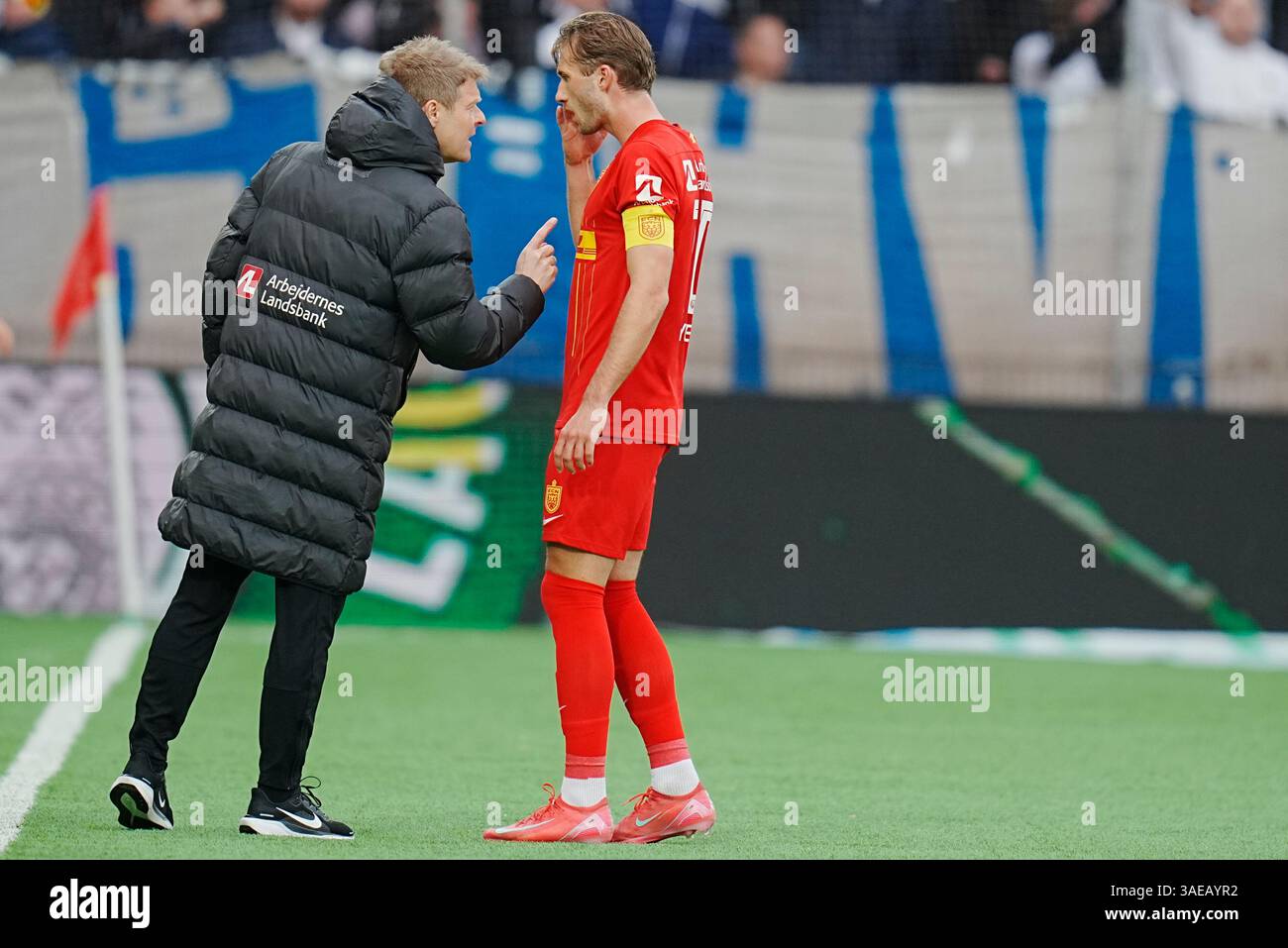 Farum, Denmark. 06th Apr, 2025. FC Nordsjaelland moeder FC Koebenhavn i ...
