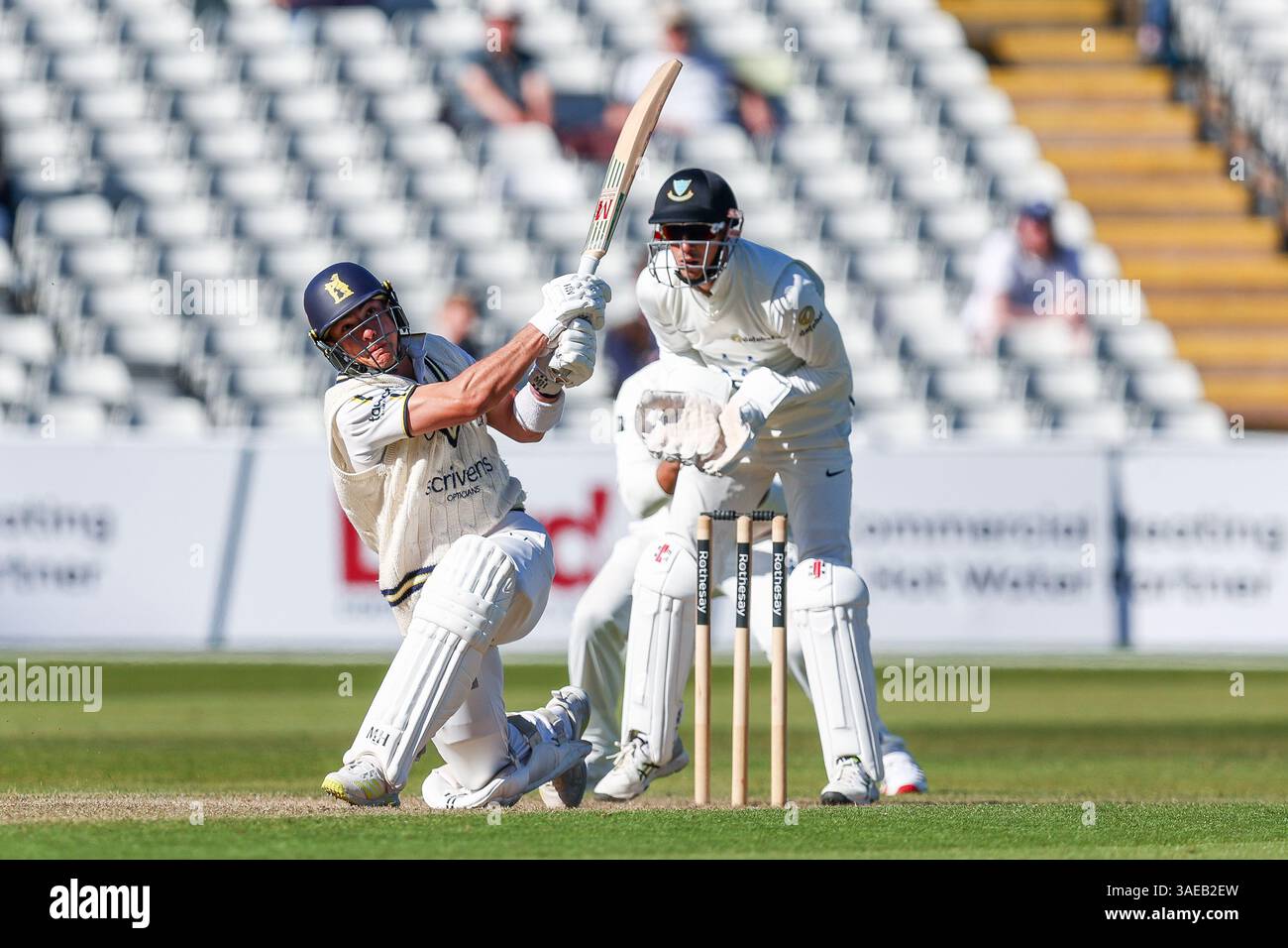 Birmingham, UK. 06th Apr, 2025. #27, Michael Booth of Warwickshire in ...