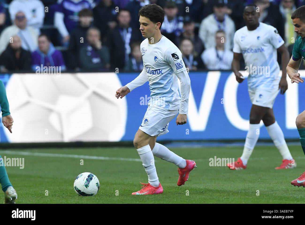 Brussels, Belgium. 06th Apr, 2025. Genk's Konstantinos Kos Karetsas ...