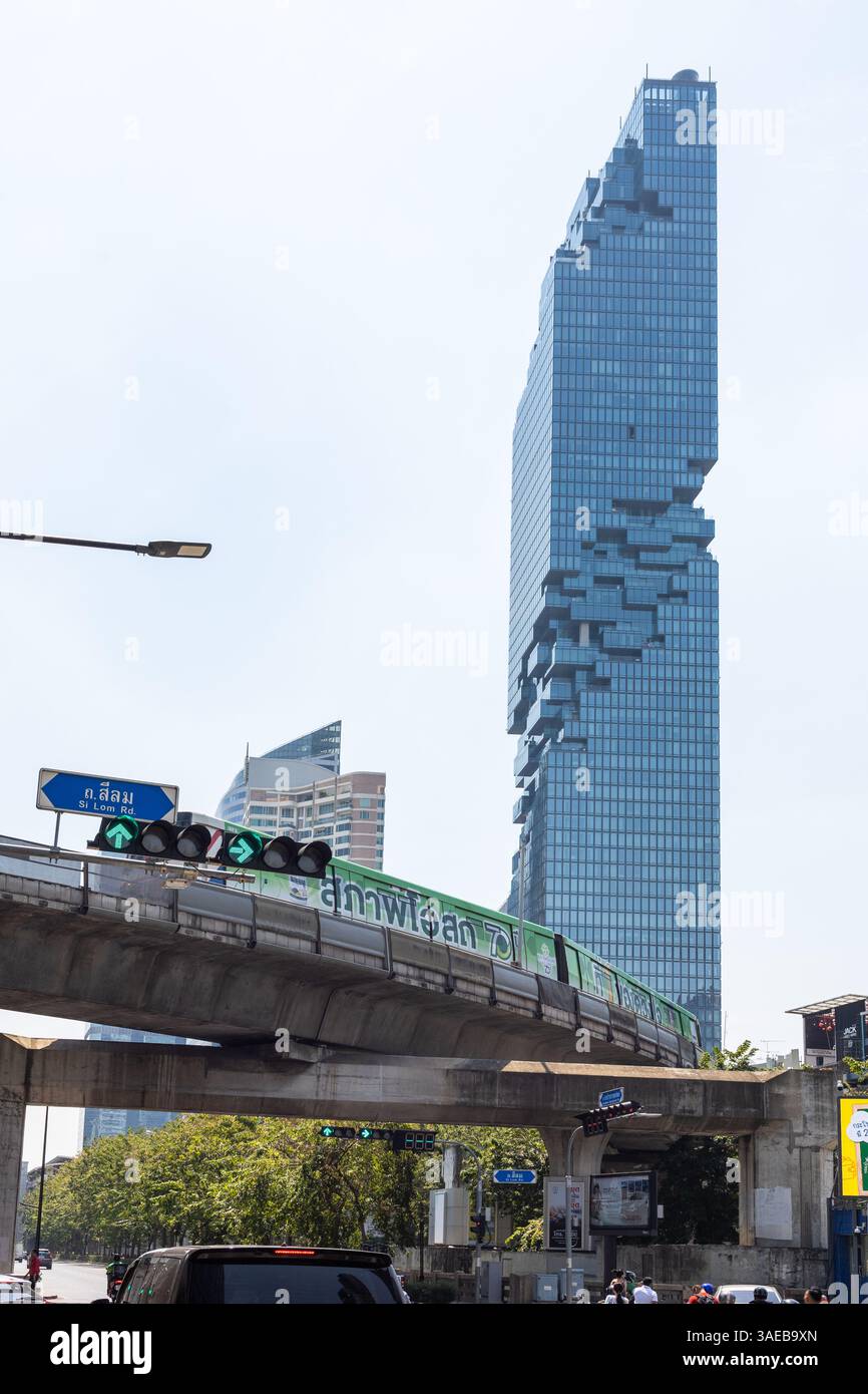 Bangkok Thailand - February 27 2025 : View of King Power Mahanakhon ...