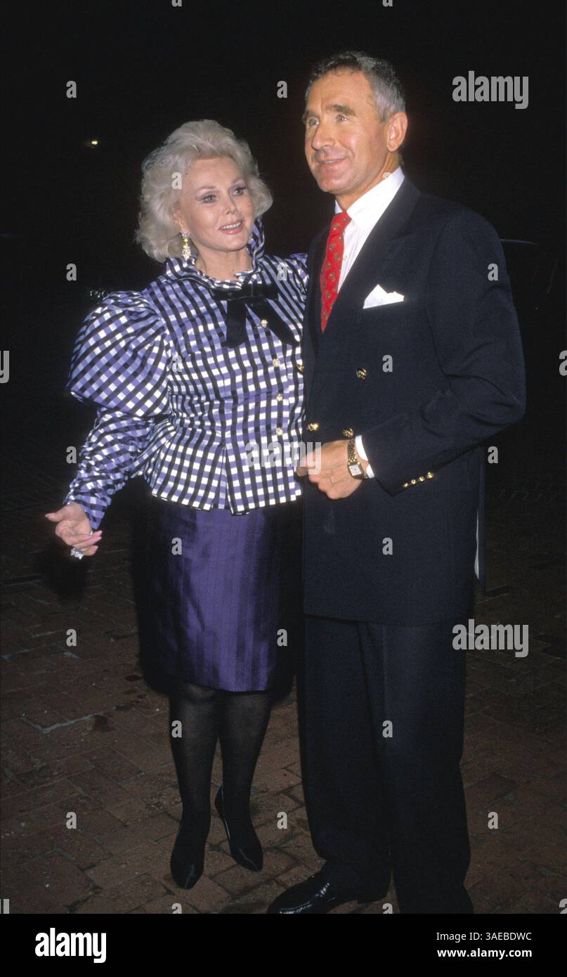 Oct 20, 1988; Los Angeles, CA, USA; Actress ZSA ZSA GABOR & Prince ...