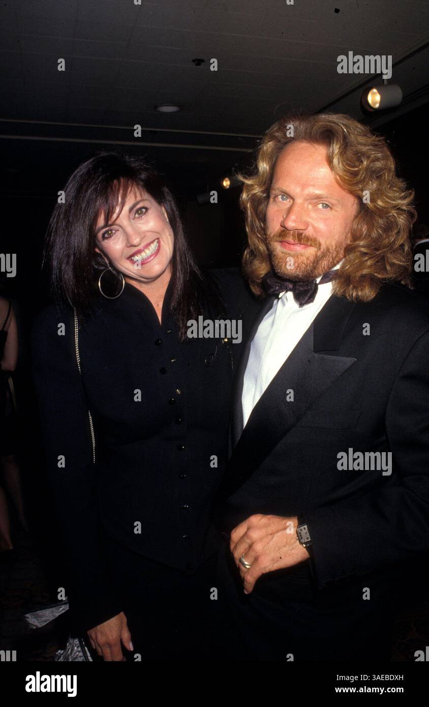Mar 03, 1989; Los Angeles, CA, USA; Actress LINDA GRAY & husband ...
