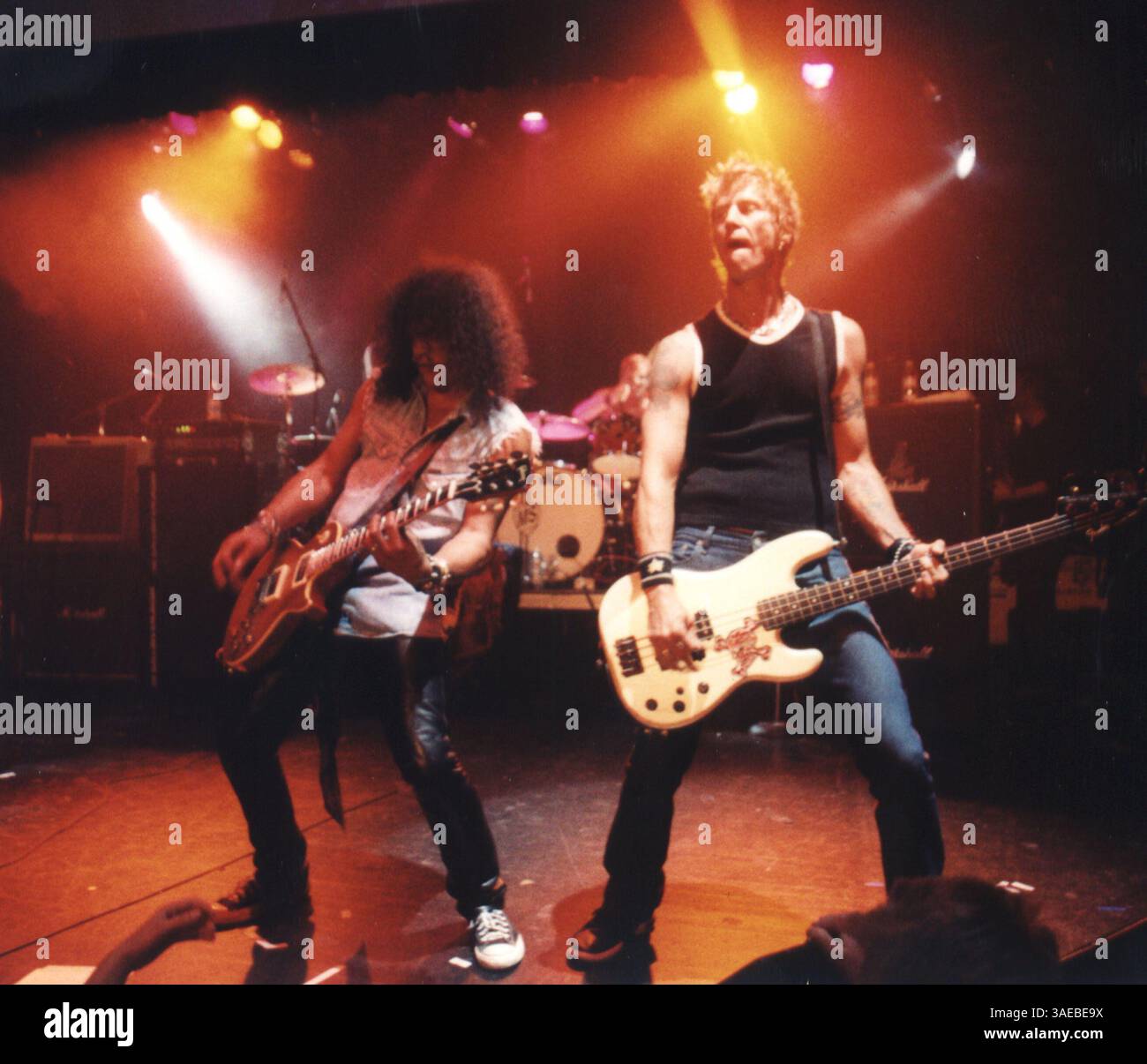 Apr 29, 2002; West Hollywood, CA, USA; Guns N' Roses members SLASH and ...