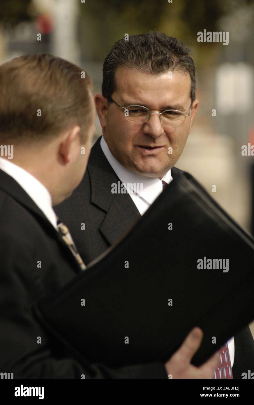 Oct 17, 2003; Modesto, California, USA; Mosesto detective AL BROCCHINI ...