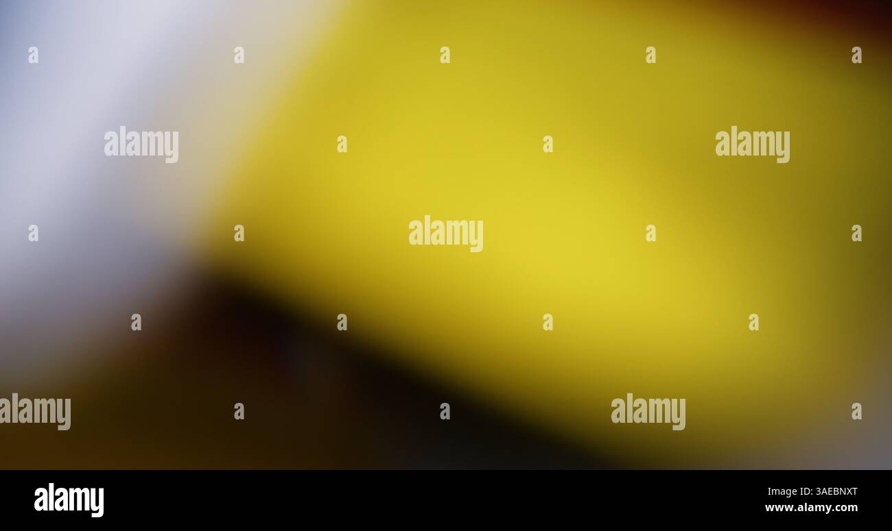 Visual texture. Blur geometric flare. Defocused yellow white color ...