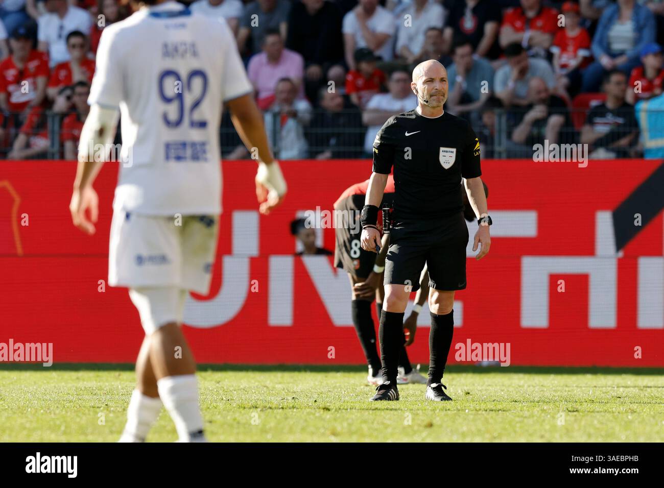 Florent BATTA (ARBITRE) during the Ligue 1 MCDonald's match between ...