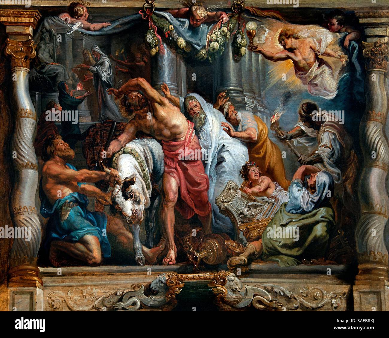 Le Triomphe de l'Eucharistie sur le paganisme - The Triumph of the Eucharist by Peter Paul ...