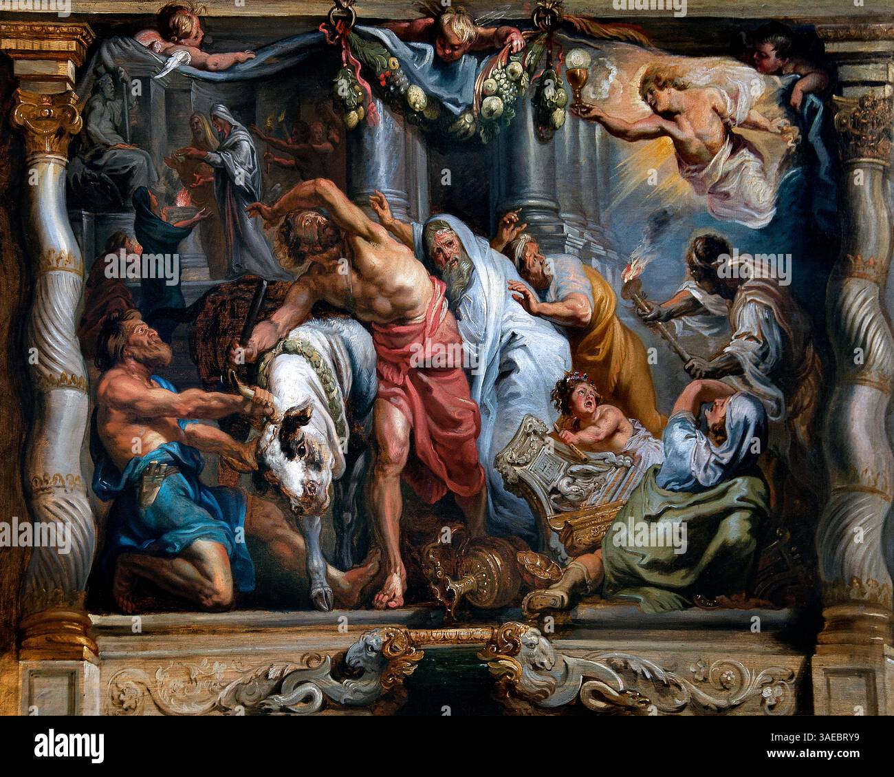 Le Triomphe de l'Eucharistie sur le paganisme - The Triumph of the Eucharist by Peter Paul ...