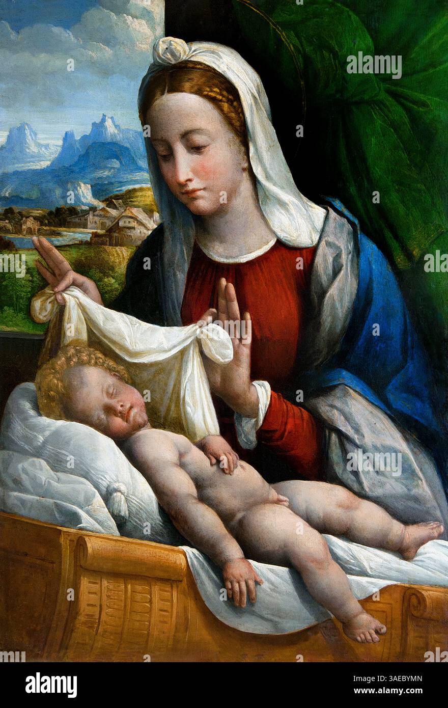The Infant Jesus Sleeping 1559 by Benvenuto TISI - GAROFALO 1476 – 1559 ...