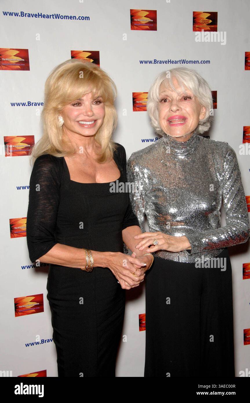 Loni Anderson and Carol Channing during the BraveHeart Awards, held at ...