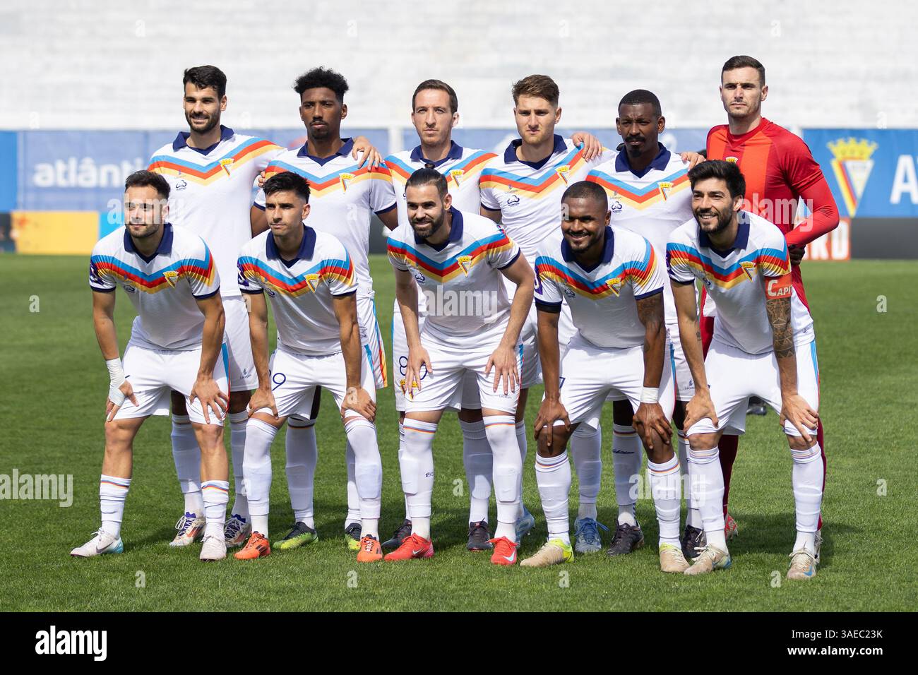 April 05, 2025. Lisbon, Portugal. Atletico starting team for the game ...