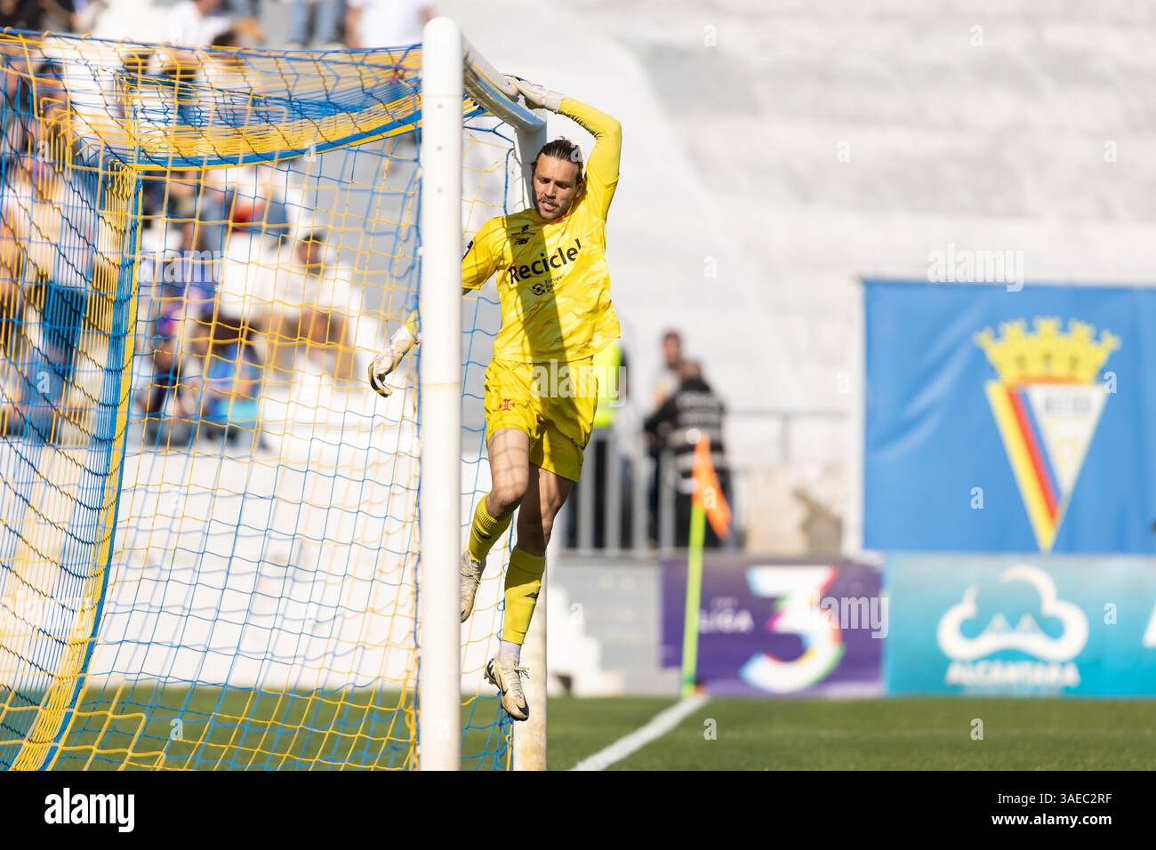 April 05, 2025. Lisbon, Portugal. Belenenses's goalkeeper from Portugal ...