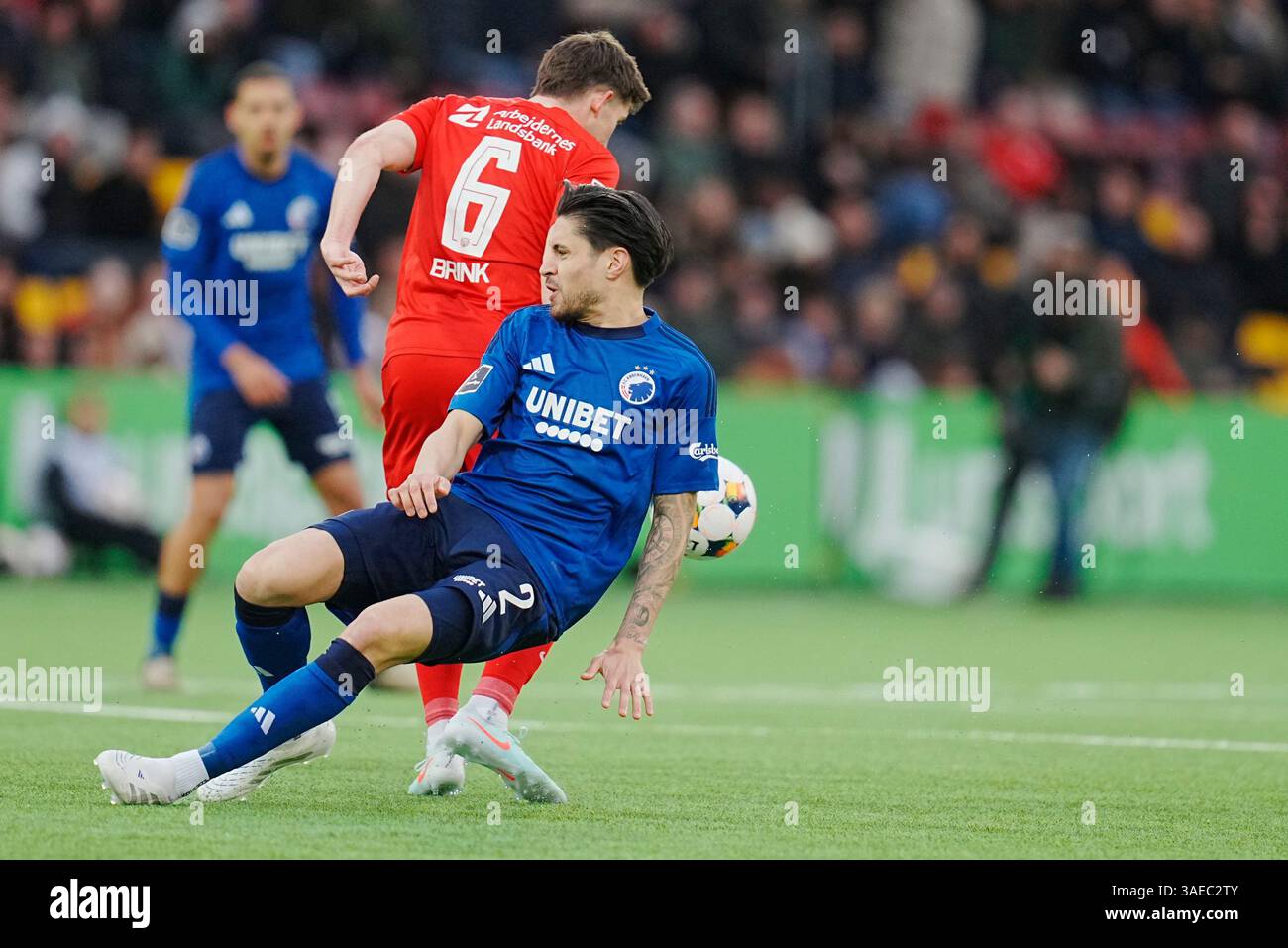 Farum, Denmark. 06th Apr, 2025. FC Nordsjaelland moeder FC Koebenhavn i ...