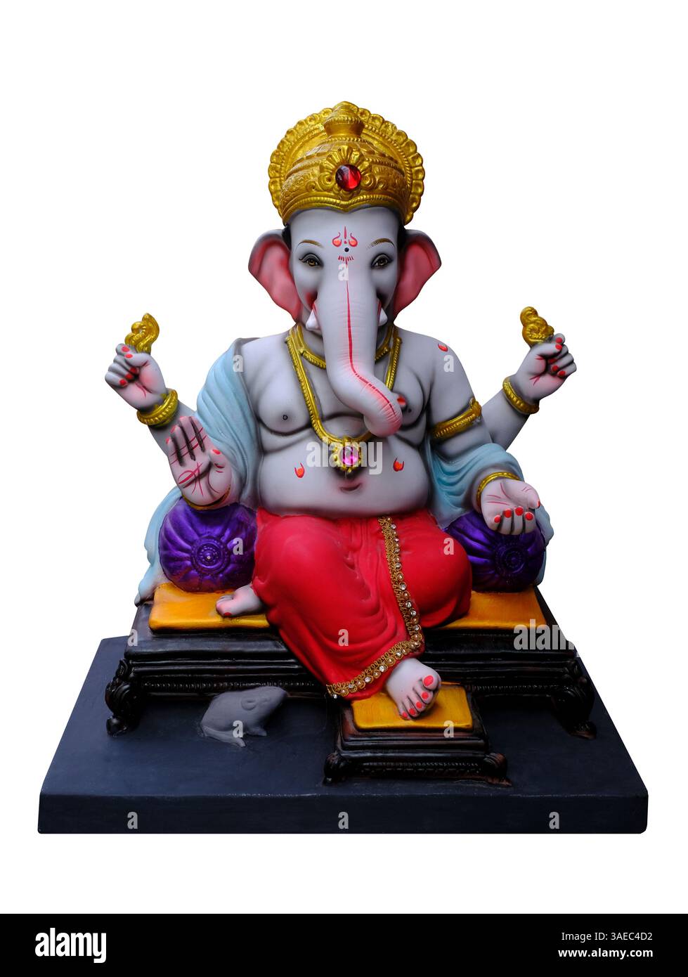 Sculpture indian goddess on Cut Out Stock Images & Pictures - Alamy