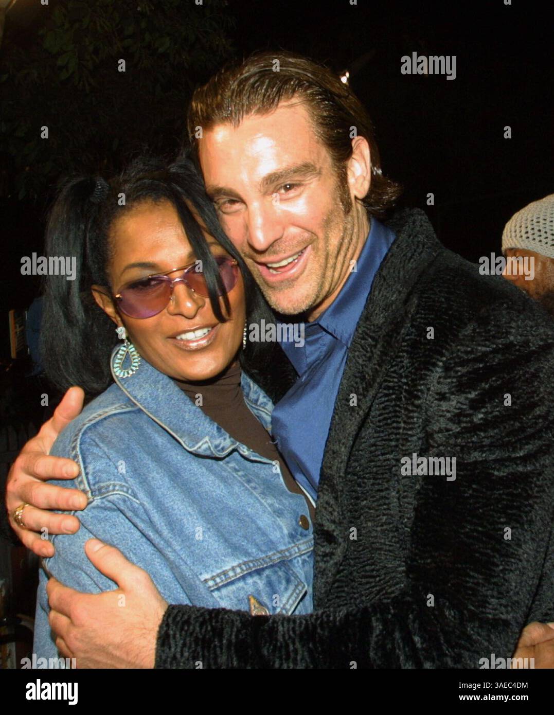 Oct. 23, 2001; Los Angeles, CA, USA; Actors PAM GRIER & MICHAEL T. WEISS @ the after-party for ...