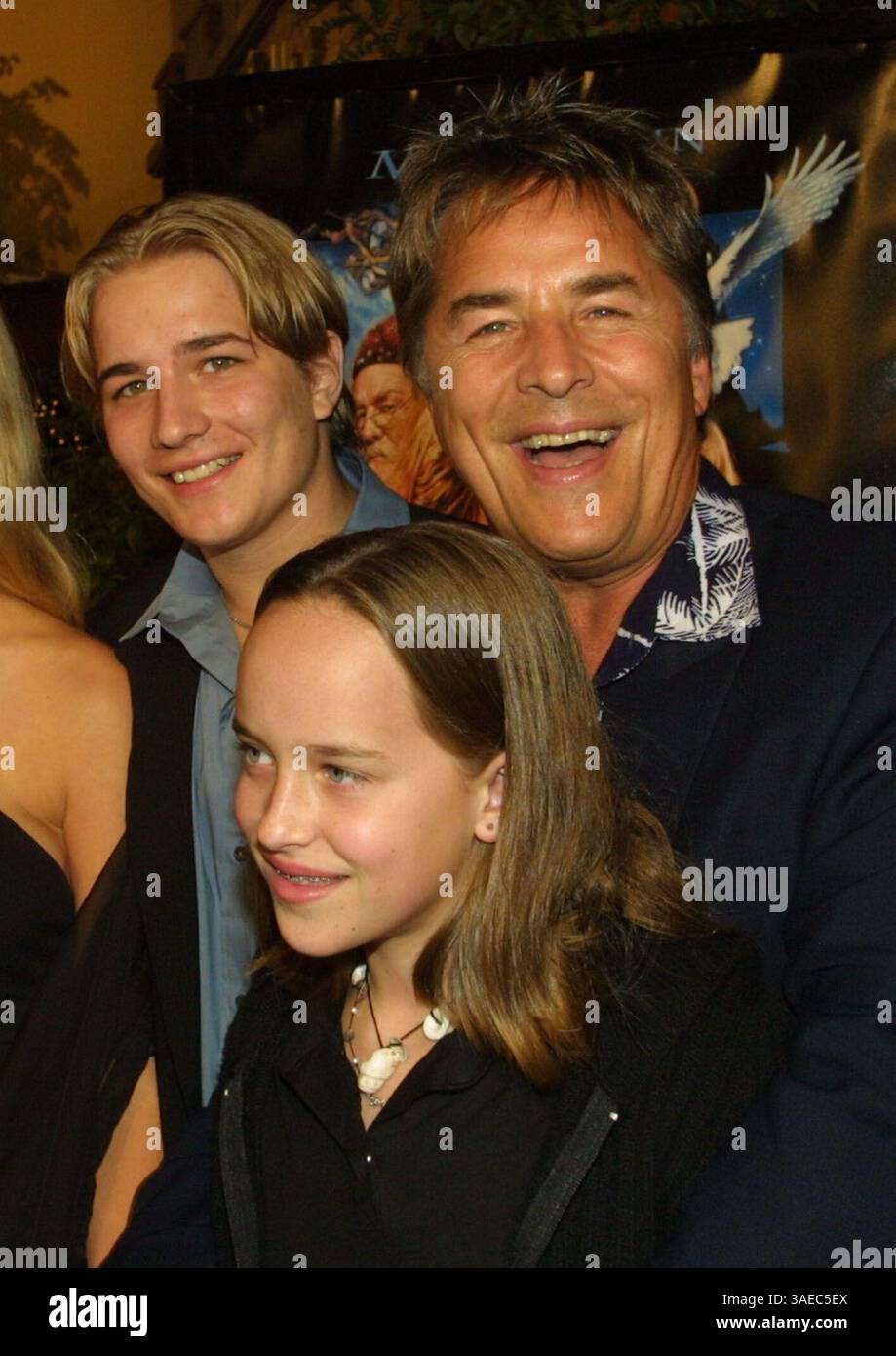 Nov. 14, 2001; Los Angeles, CA, USA; Actor DON JOHNSON with son JESSE ...