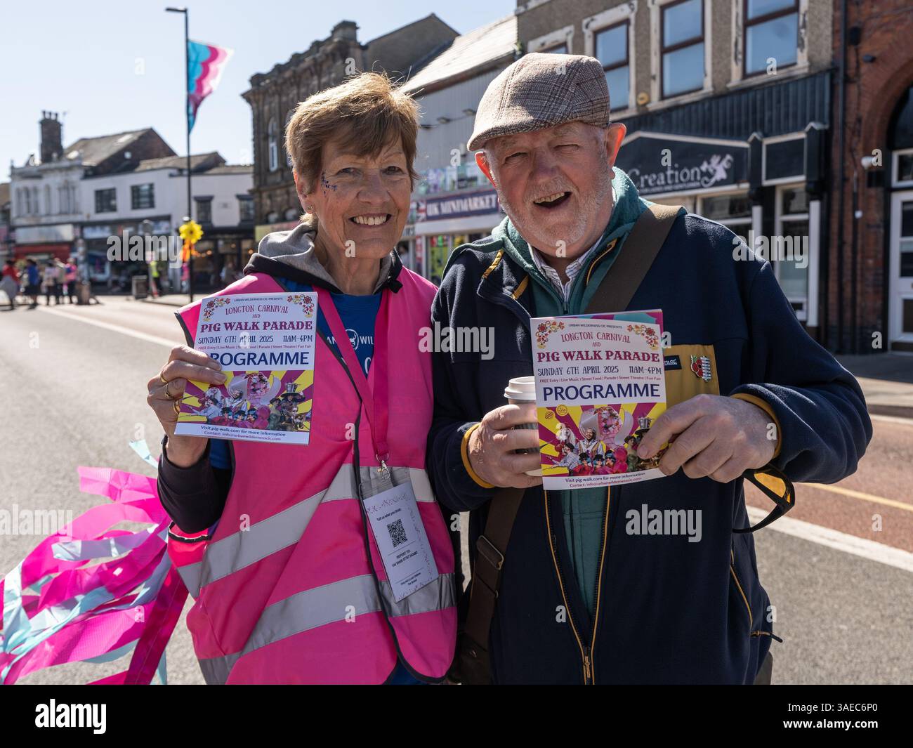 Stoke On Trent, Staffordshire, UK. 06th Apr 2025. The Longton Pig Walk ...