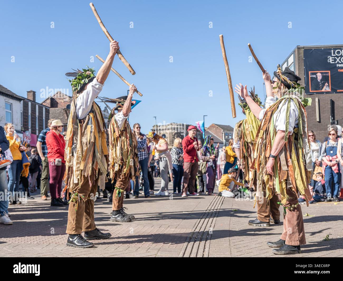 Stoke On Trent, Staffordshire, UK. 06th Apr 2025. The Longton Pig Walk ...