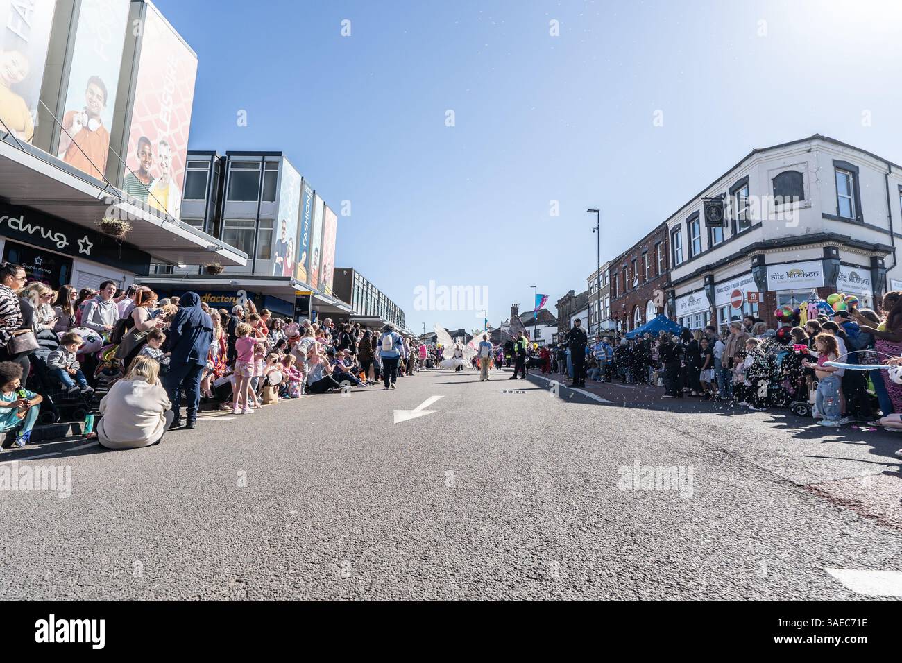 Stoke On Trent, Staffordshire, UK. 06th Apr 2025. The Longton Pig Walk ...