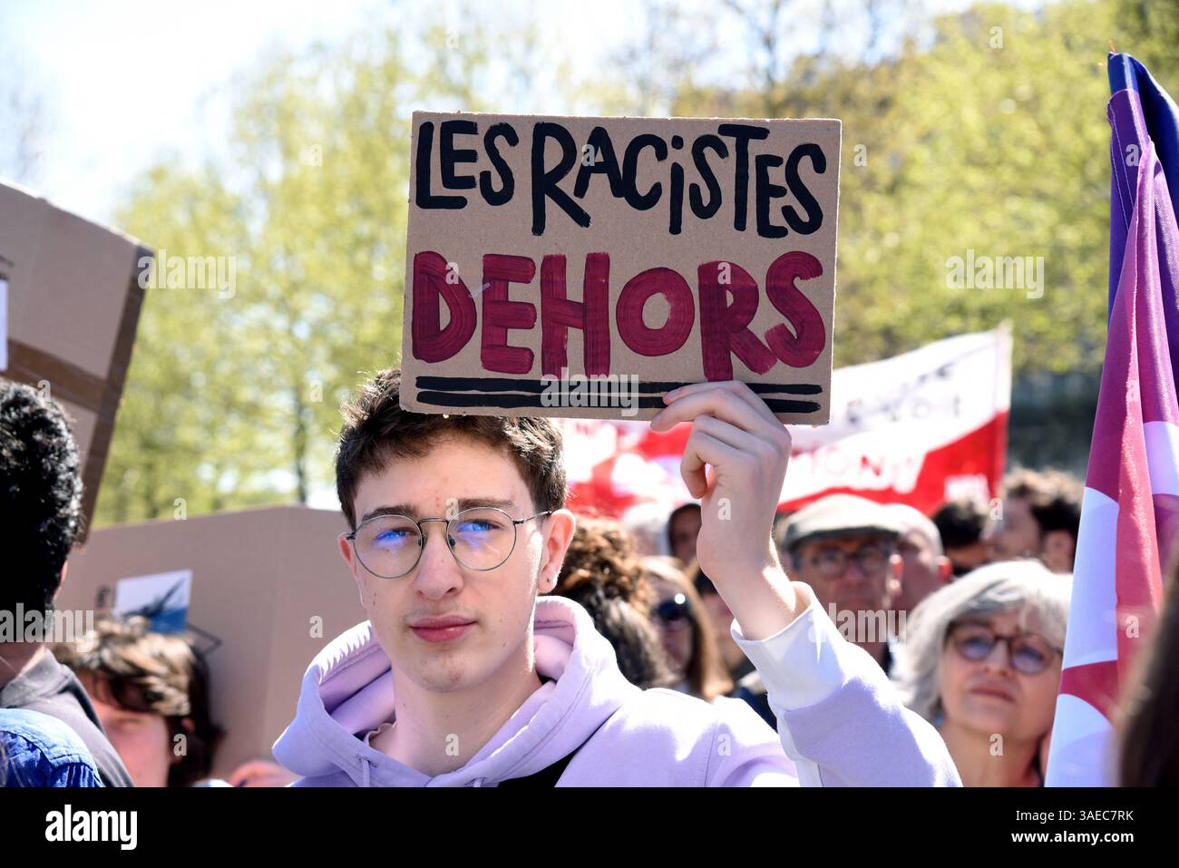 Paris, France. 06th Apr, 2025. Demonstration against the far right ...