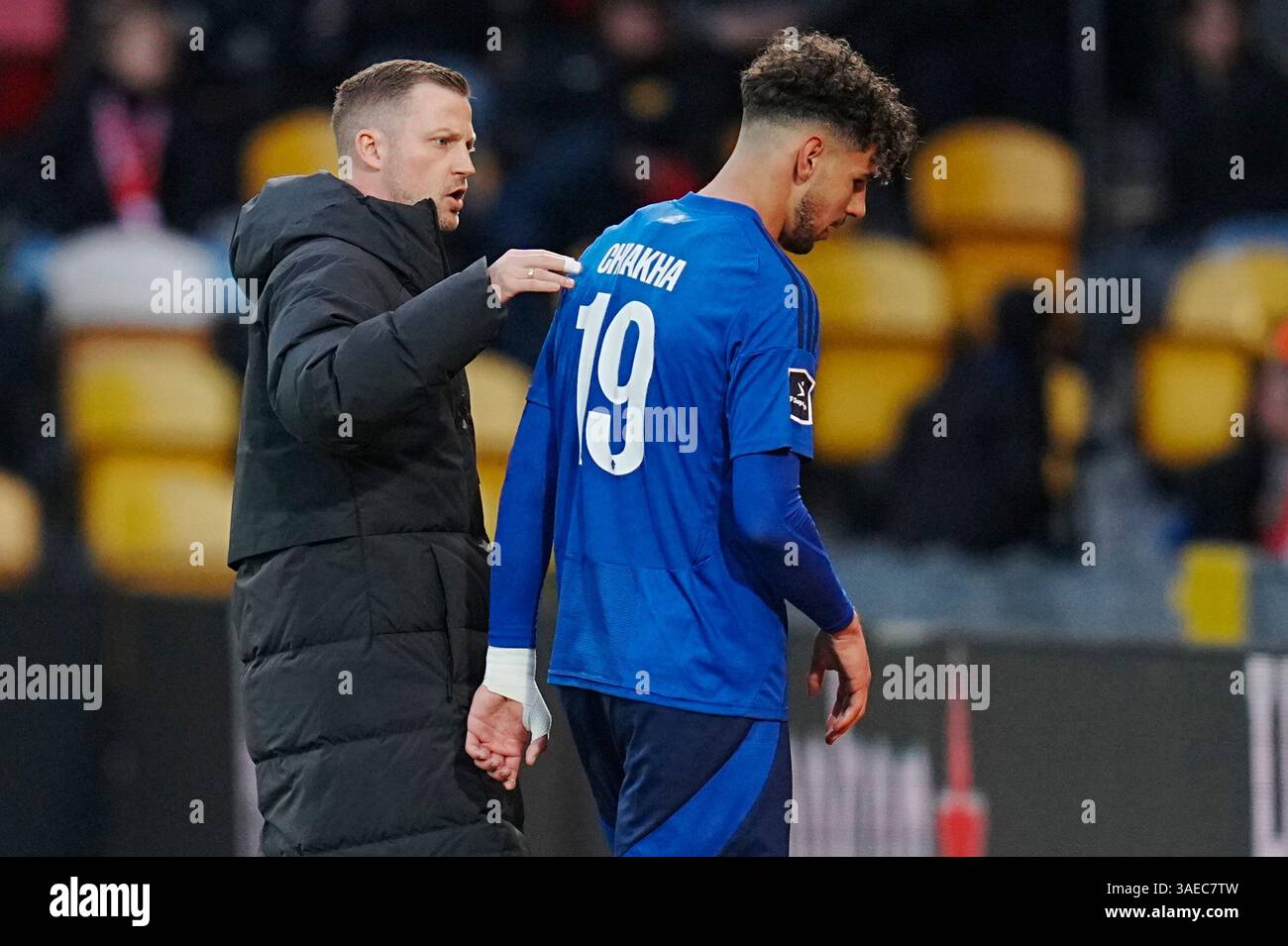 Farum, Denmark. 06th Apr, 2025. FC Nordsjaelland moeder FC Koebenhavn i ...