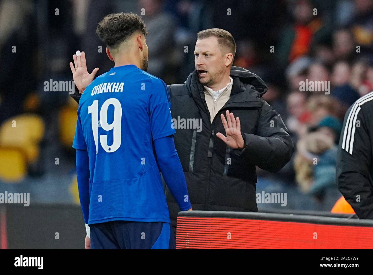 Farum, Denmark. 06th Apr, 2025. FC Nordsjaelland moeder FC Koebenhavn i ...