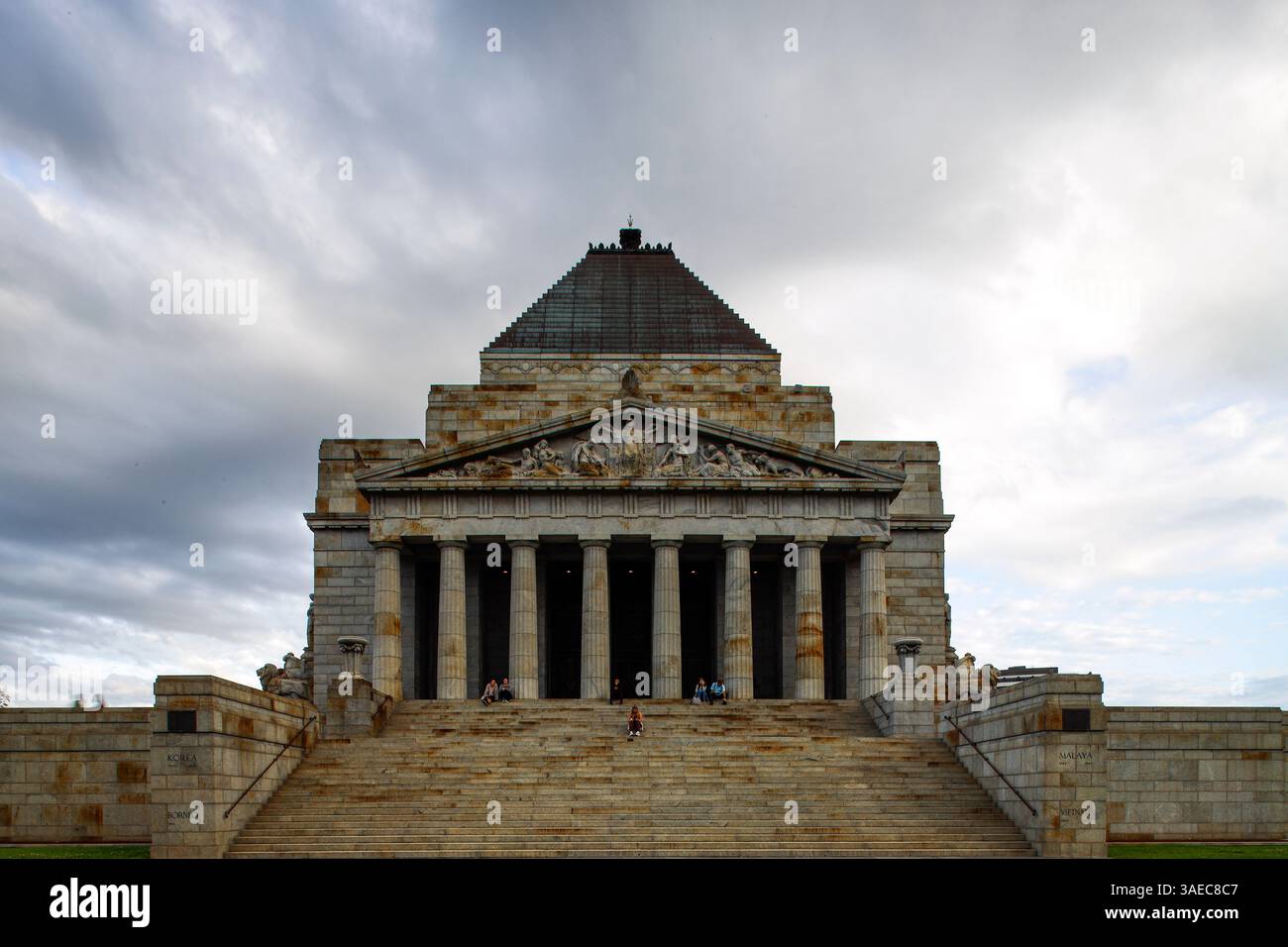 A general view of the Shrine of Remembrance a war memorial honoring ...