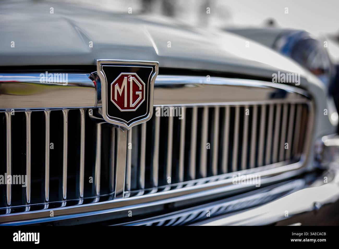 1974 MG MGB GT Badge Stock Photo - Alamy