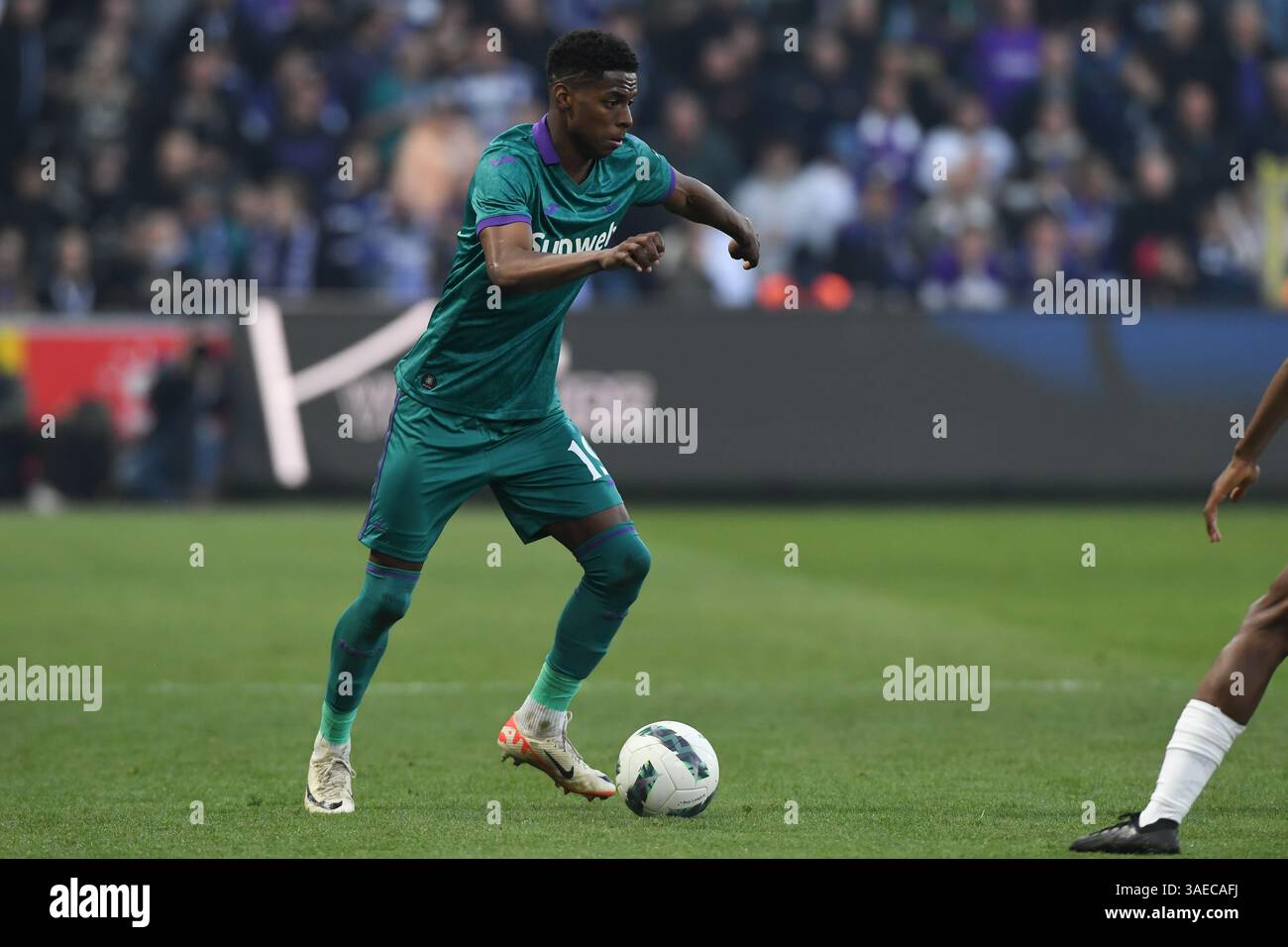 Brussels, Belgium. 06th Apr, 2025. Anderlecht's Nilson Angulo pictured ...