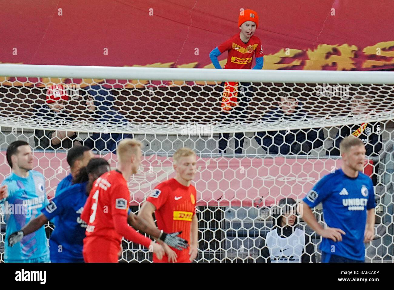 Farum, Denmark. 06th Apr, 2025. FC Nordsjaelland moeder FC Koebenhavn i ...