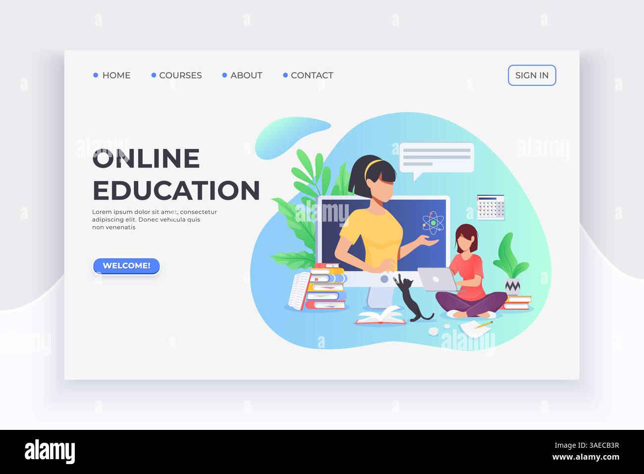 Lector female Stock Vector Images - Alamy