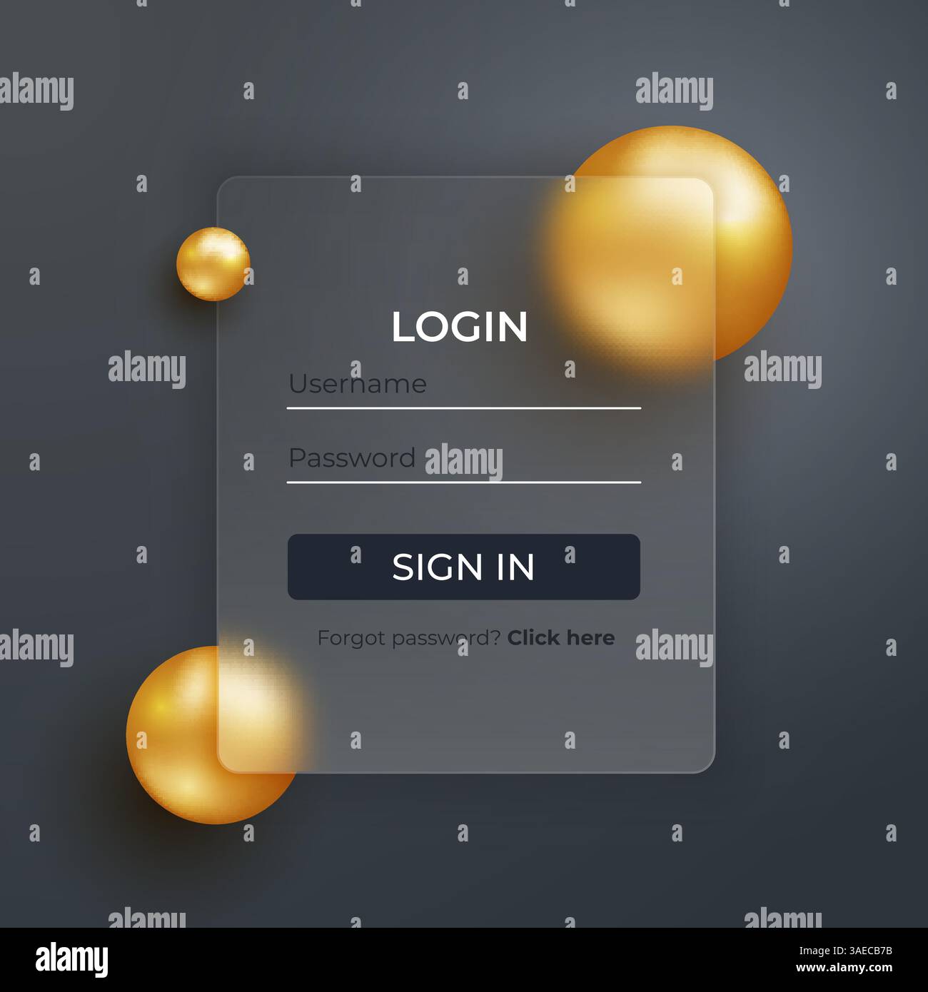 Glassmorphism vector concept glass hi-res stock photography and images ...