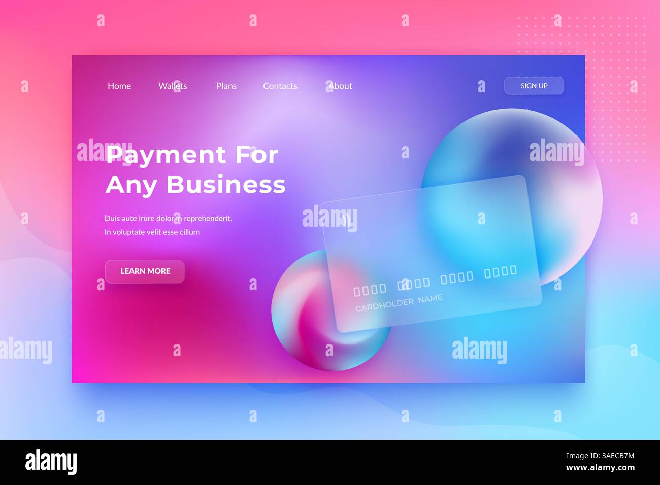 Glass morphism credit card Stock Vector Images - Alamy