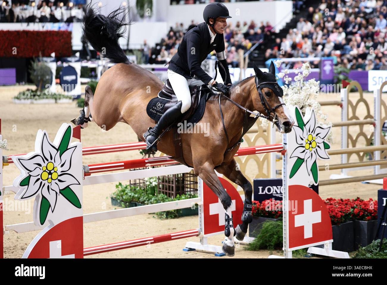 Henrik VON ECKERMANN of Sweden with Iliana during the Longines FEI ...