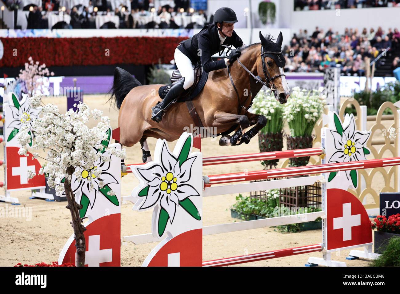 Henrik VON ECKERMANN of Sweden with Iliana during the Longines FEI ...