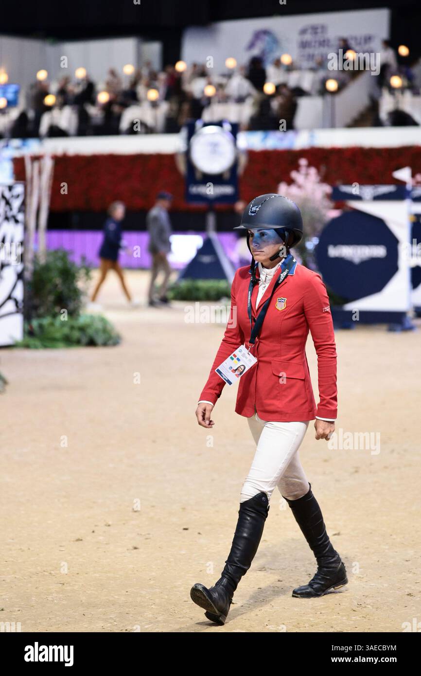 Riders on the course walk before the Longines FEI Jumping World Cup ...