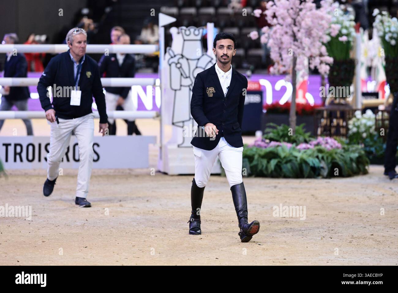Riders on the course walk before the Longines FEI Jumping World Cup ...