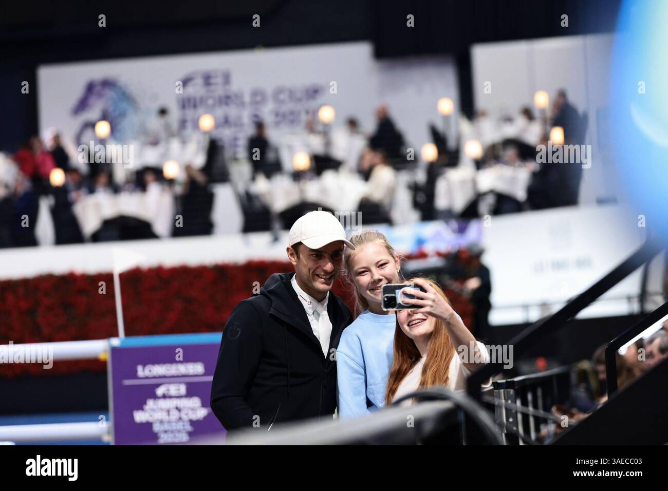 Riders on the course walk before the Longines FEI Jumping World Cup ...