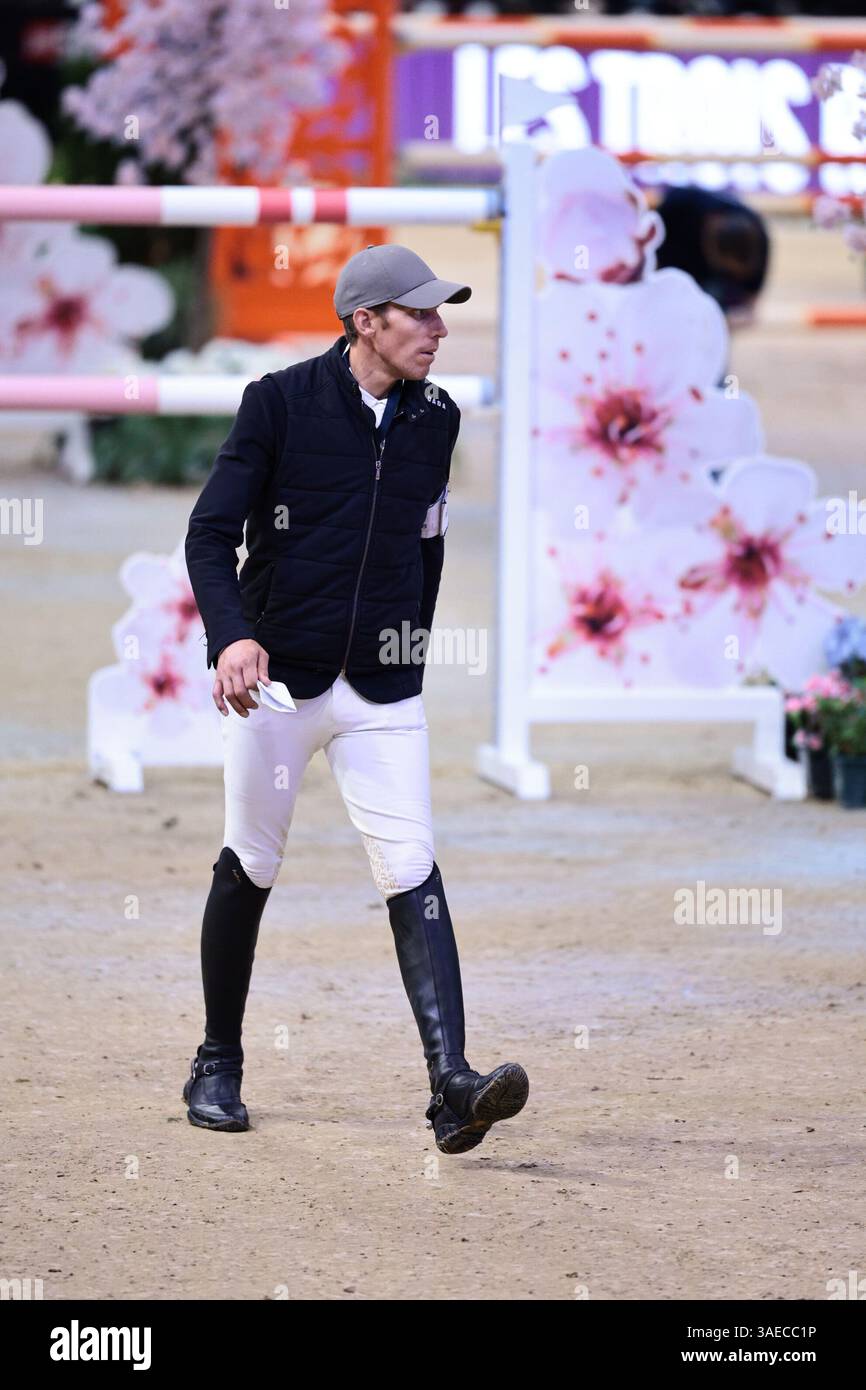 Riders on the course walk at the Longines FEI Jumping World Cup ...