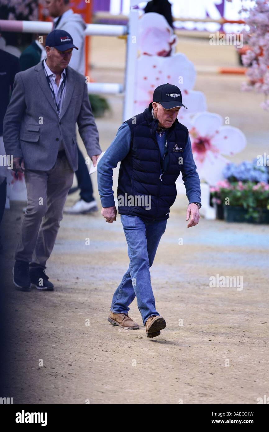 Riders on the course walk at the Longines FEI Jumping World Cup ...