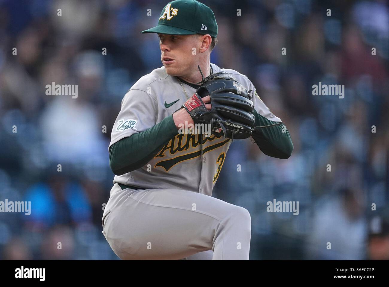 Oakland Athletics pitcher JP Sears (38) in the first inning of a ...
