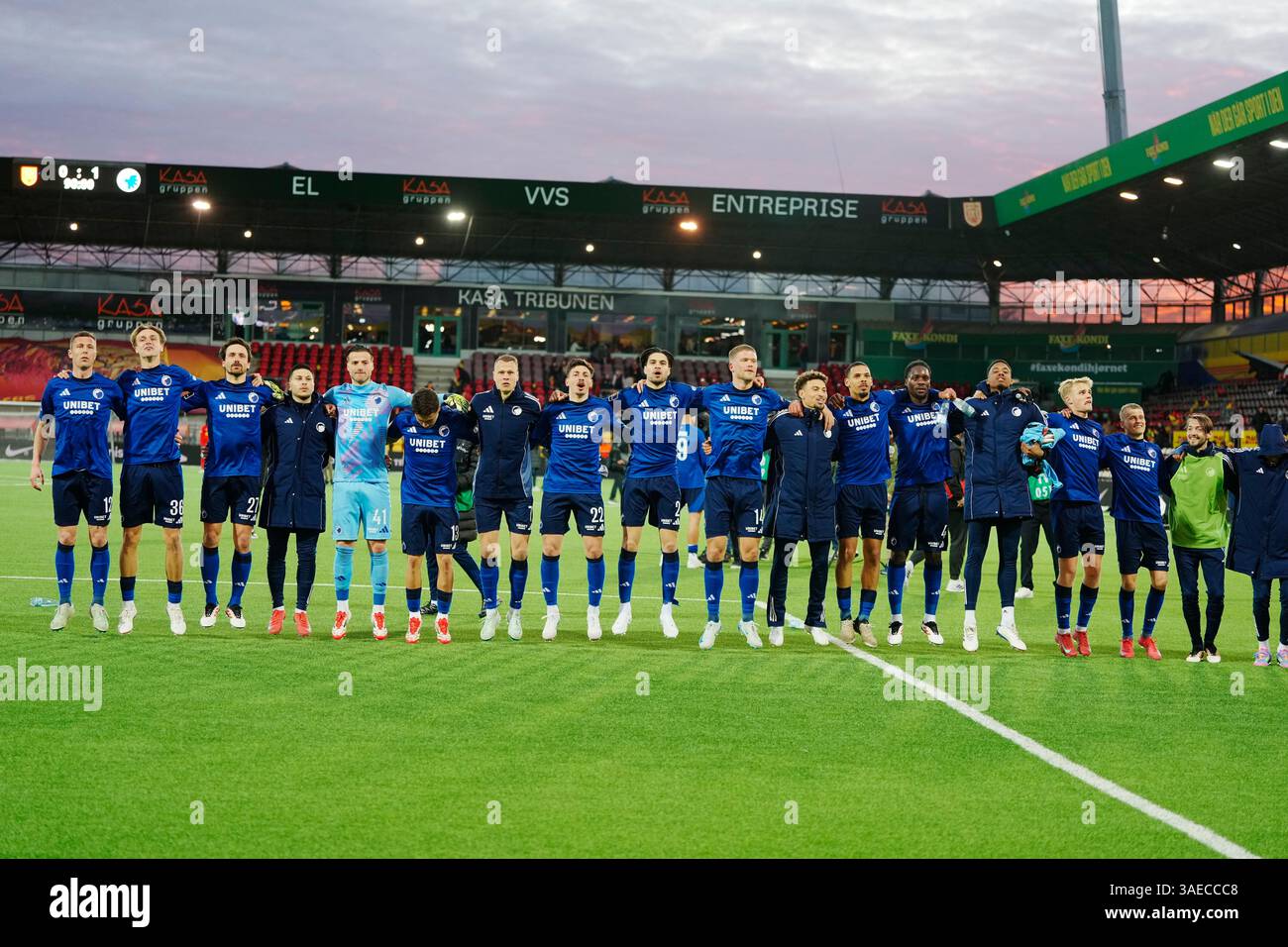 Farum, Denmark. 06th Apr, 2025. FC Nordsjaelland moeder FC Koebenhavn i ...