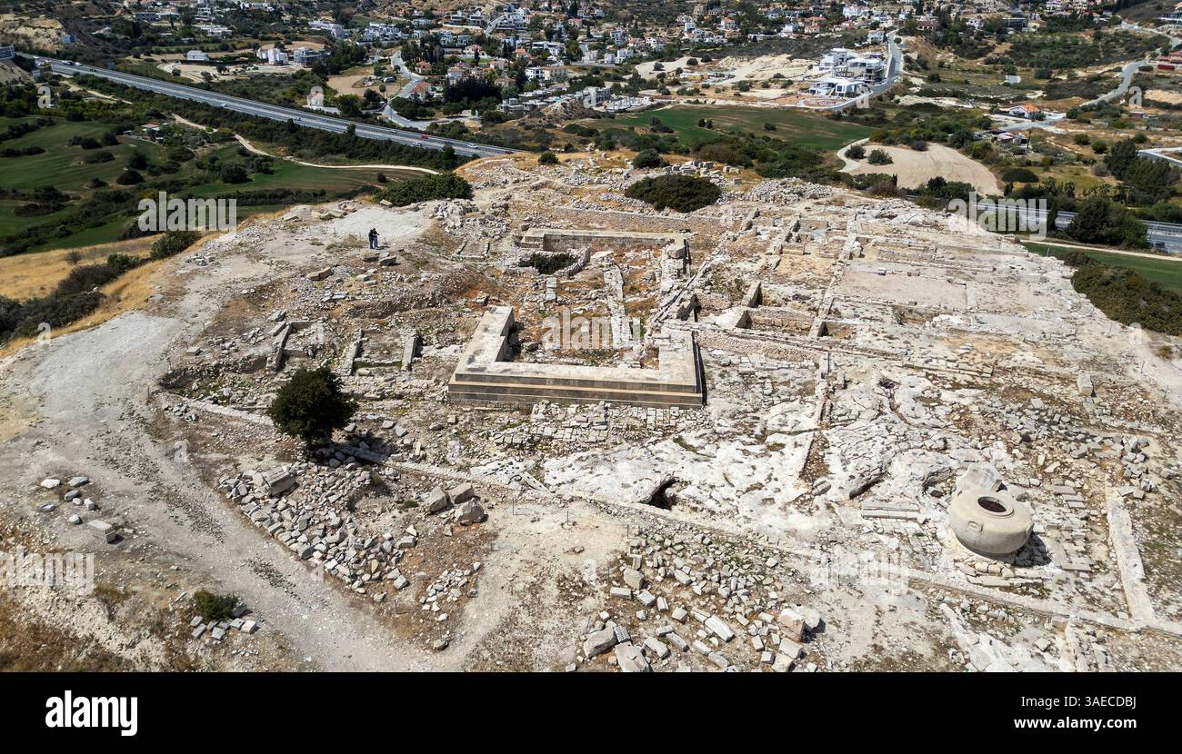 The Sanctuary of Aphrodite this sits on top of a hill at the ...