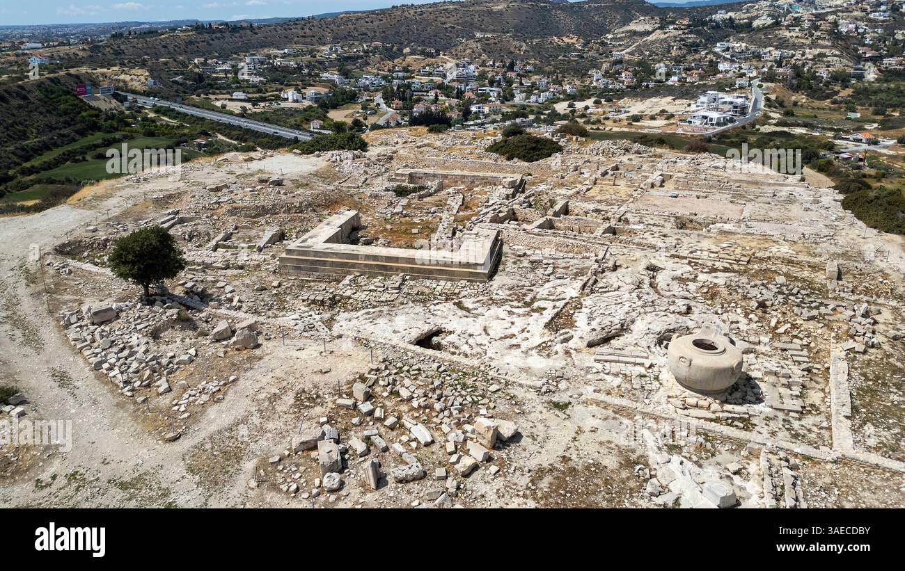 The Sanctuary of Aphrodite this sits on top of a hill at the ...