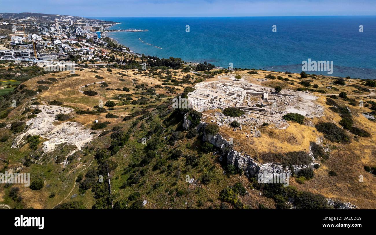 The Sanctuary of Aphrodite this sits on top of a hill at the ...